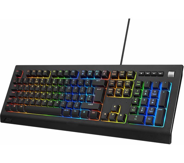 ADX Firefight K10 Gaming Keyboard - Black - - Currys Business