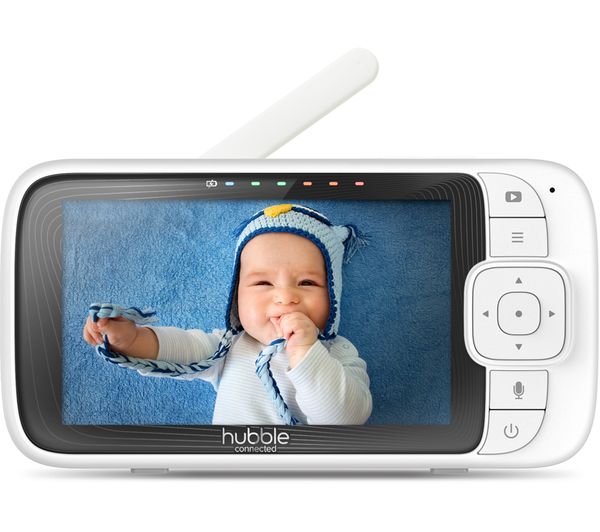 HUBBLE Nursery Pal Link Premium 5" Smart Baby Monitor - White ...
