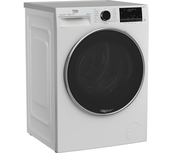BEKO Pro Aquatech B5W5841AW Bluetooth 8 kg 1400 Spin Washing Machine ...