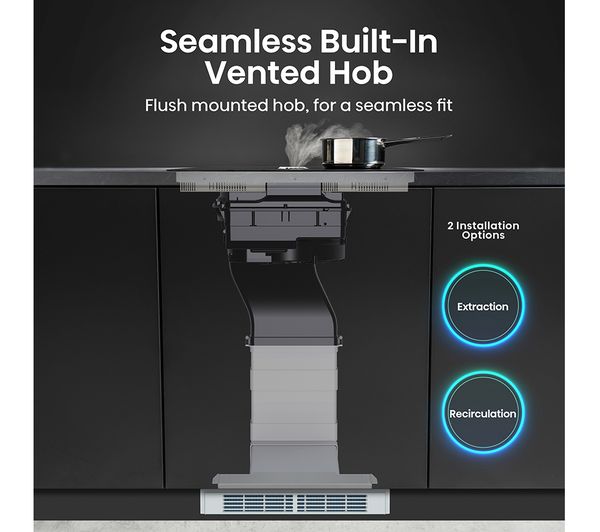 HISENSE HAS949BSC 83cm Vented Electric Induction Hob - Black ...