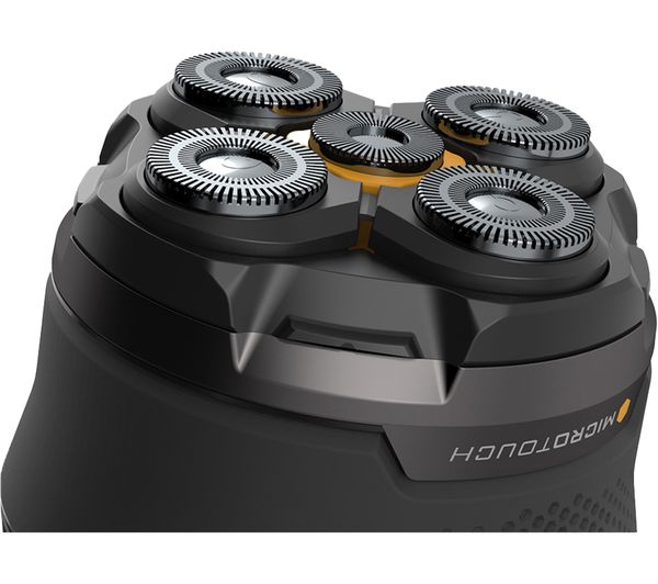JML A002151 Microtouch Titanium Wet & Dry Rotary Head Shaver - Black ...