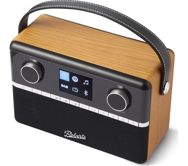 ROBERTS Stream 94L DAB+/FM Smart Bluetooth Radio - Black & Cherry Wood - STREAM94L - Currys Business