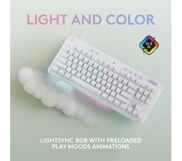 LOGITECH G713 Mechanical Gaming Keyboard - White - 920-010420 - Currys ...