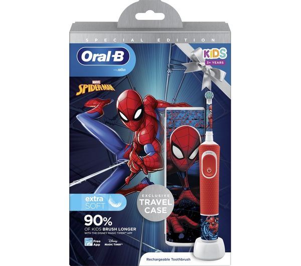 ORAL B Kids Electric Toothbrush - Marvel Spider-Man - ORAD12KIDSSPIGIFT ...