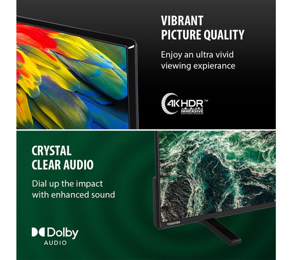 TOSHIBA 65UV2363DB 65" Smart 4K Ultra HD HDR LED TV ...