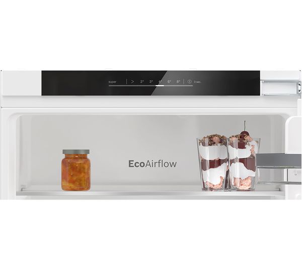 BOSCH Serie 4 KIN86VFE0G Integrated 60/40 Fridge Freezer - Fixed Hinge ...