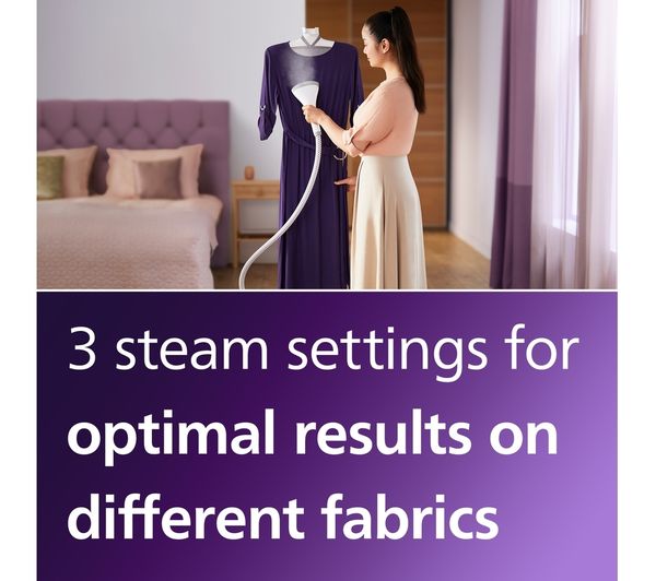 PHILIPS EasyTouch GC487/86 Clothes Stand Steamer - White & Grey - GC487 ...