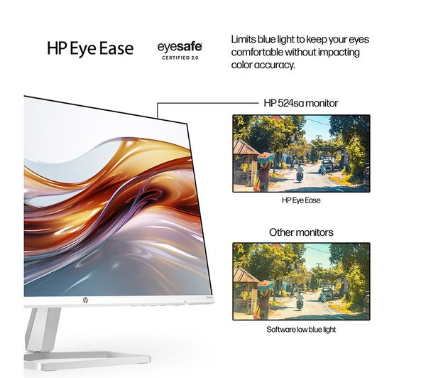 HP Series 5 524sa Full HD 24" IPS LCD Monitor - White - 94C36AA#ABU ...
