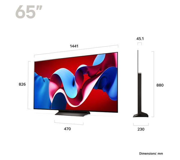 LG OLED65C44LA 65" Smart 4K Ultra HD HDR OLED TV with Amazon Alexa ...