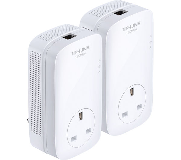 TP-LINK TL-PA8010P Powerline Adapter Kit - AV1200, Twin Pack - 114370 ...