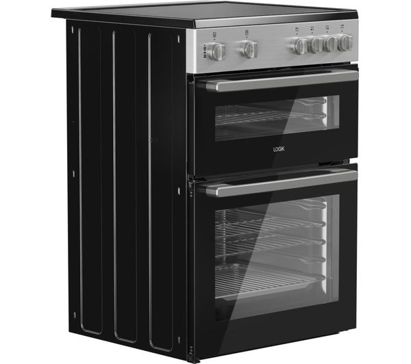 LOGIK LDOC60S25 60 cm Electric Cooker - Silver - - Currys Business
