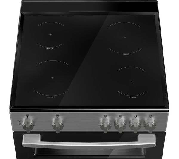LOGIK LDOC60S25 60 cm Electric Cooker - Silver - - Currys Business