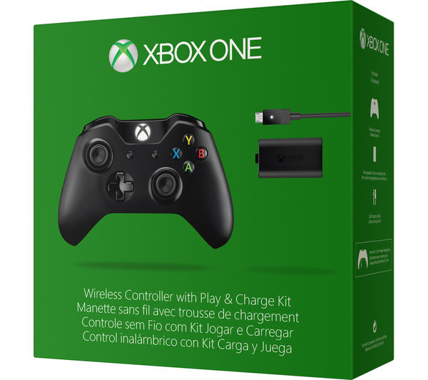 MICROSOFT Xbox One Wireless Gamepad with Play Charge Kit EX7 00002 Currys Business