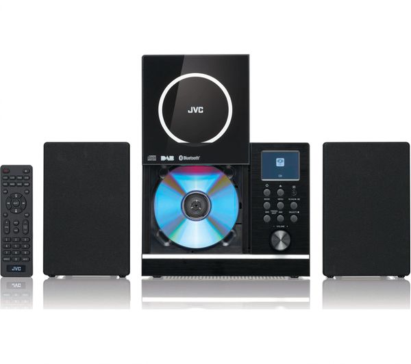 JVC UX-D529B Bluetooth Flat Panel Hi-Fi System - Black - - Currys Business