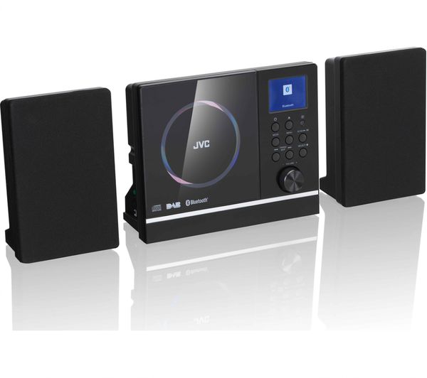 JVC UX-D529B Bluetooth Flat Panel Hi-Fi System - Black - - Currys Business