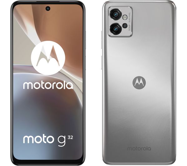 PAUU0001GB - MOTOROLA Moto G32 - 64 GB, Satin Silver - Currys Business