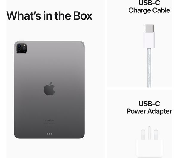 APPLE 11" iPad Pro Cellular (2022) - 256 GB, Space Grey - MNYE3B/A ...