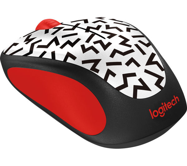 LOGITECH Zigzag M238 Wireless Optical Touch Mouse - White & Black - 910 ...