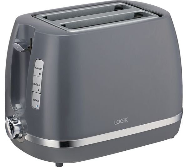 - LOGIK L02TGS21 2-Slice Toaster - Grey - Currys Business