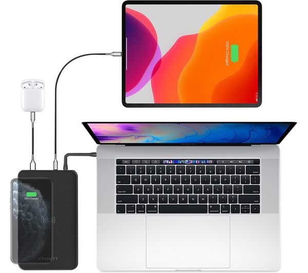 CYGNETT ChargeUp Edge+ Portable Power Bank - Black - CY3113PBCHE ...