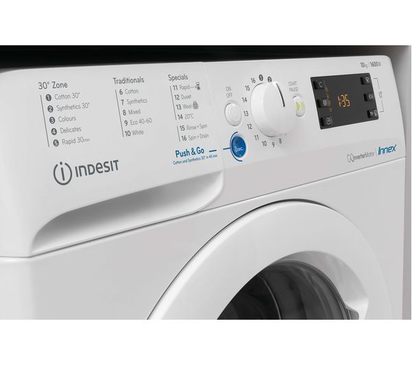 INDESIT BWE 91496X W UK N 9 kg 1400 Spin Washing Machine - White - 859991654400 - Currys Business