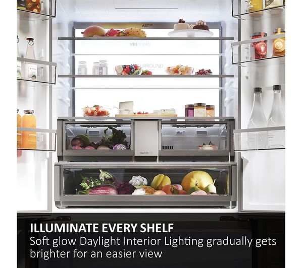 HAIER Series 7 HFR79F19EFGK Fridge Freezer - Sapphire Glass - 34005706 ...
