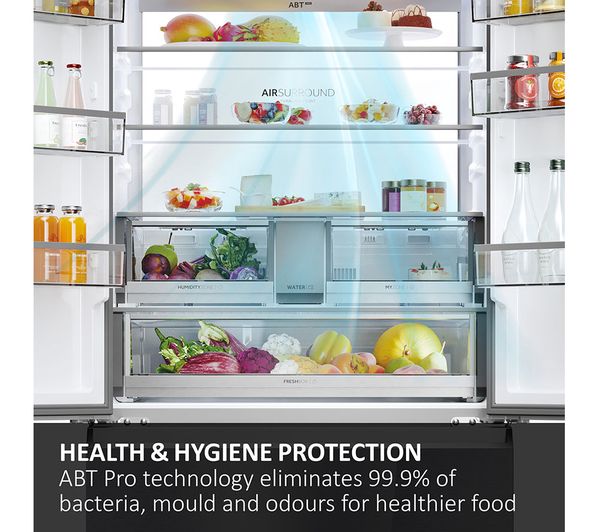HAIER Series 7 HFR79F19EFGK Fridge Freezer Sapphire Glass 34005706 Currys Business