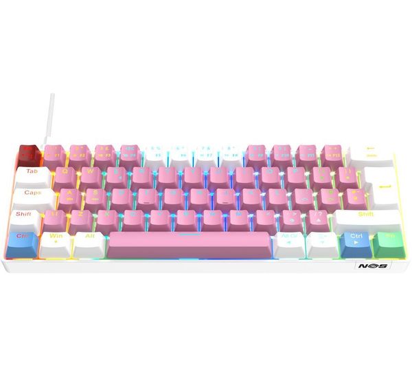 NOS C-450 Mini Pro RGB Mechanical Gaming Keyboard - Cotton Candy ...