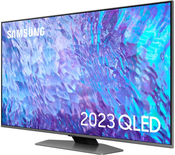 SAMSUNG QE85Q80CATXXU 85" Smart 4K Ultra HD HDR QLED TV with Bixby ...