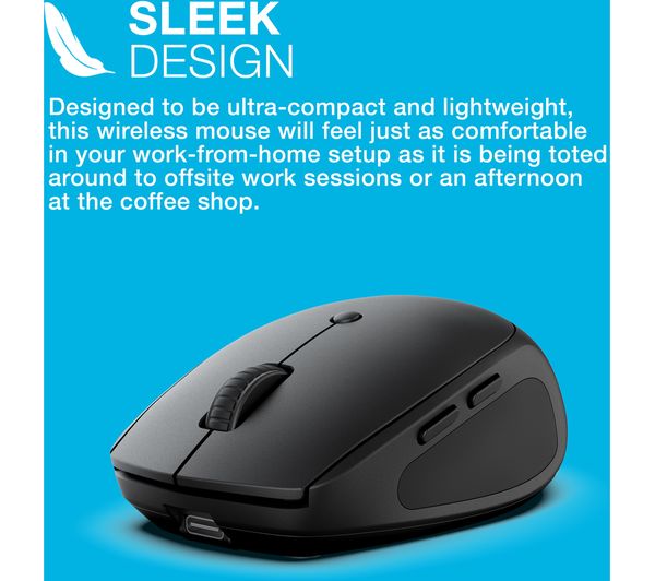 JLAB Go Charge Wireless Optical Mouse - MGOCHRGMSRBK124 - Currys Business