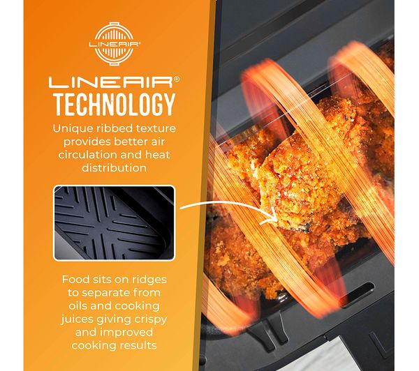 TOWER T843091 2-piece Non-Stick Silicone Foldable Air Fryer Tray Set ...