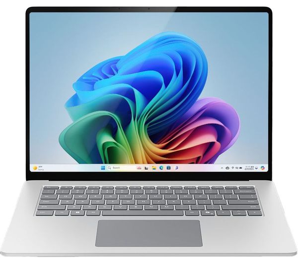 MICROSOFT 15" Surface Laptop, Copilot+ PC - Snapdragon X Elite, 256 GB SSD, Platinum - ZHG-00004 ...