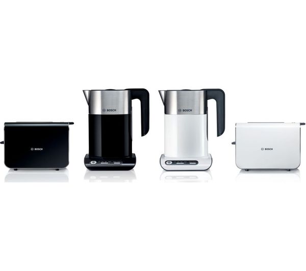 BOSCH Styline TWK8633GB Variable Temperature Jug Kettle - Black ...