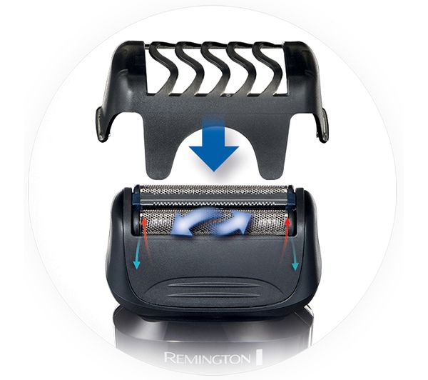 REMINGTON Style Series F4002 F4 Wet & Dry Foil Shaver - Black & Blue - 41231540100 - Currys Business