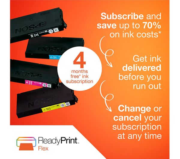 EPSON WorkForce WF-4820 All-in-One Wireless Inkjet Printer with 4 ...