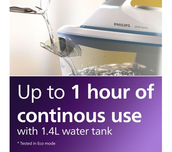 PHILIPS 2000 Series PSG2000/20 Steam Generator Iron - Blue & White ...