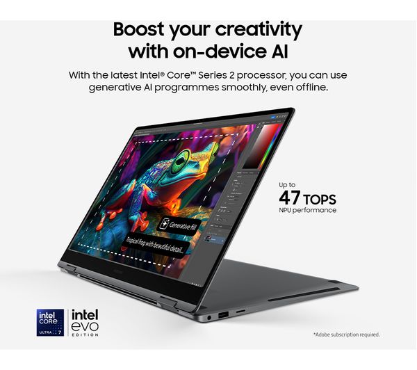 SAMSUNG Galaxy Book5 360 15.6" 2 in 1 Laptop, Copilot+ PC - Intel® Core ...