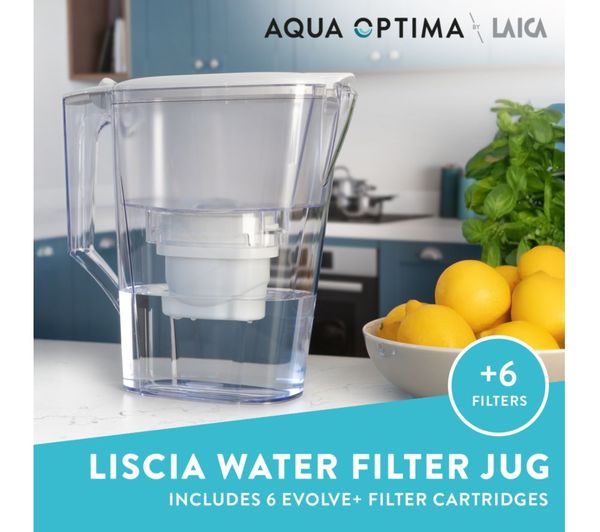 AQUA Aurora Liscia Water Filter Jug and Evolve+ Filter Bundle - PJ0602 ...