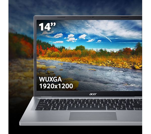 ACER Aspire Go 14" Laptop - AMD Ryzen 3, 128 GB SSD, Silver - NX.KSKEK ...