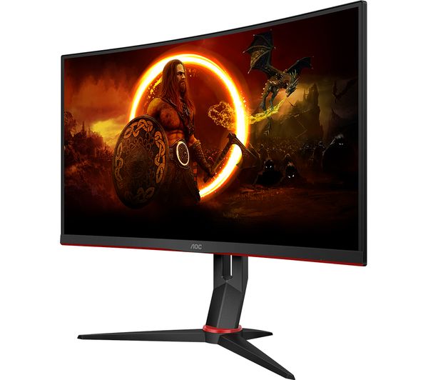 AOC C27G2Z3/BK Full HD 27" Curved VA WLED Gaming Monitor - Black & Red ...