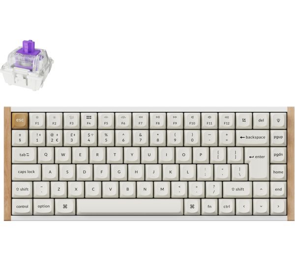 KEYCHRON K2 HE Wireless Mechanical Gaming Keyboard - White - 10472968 ...