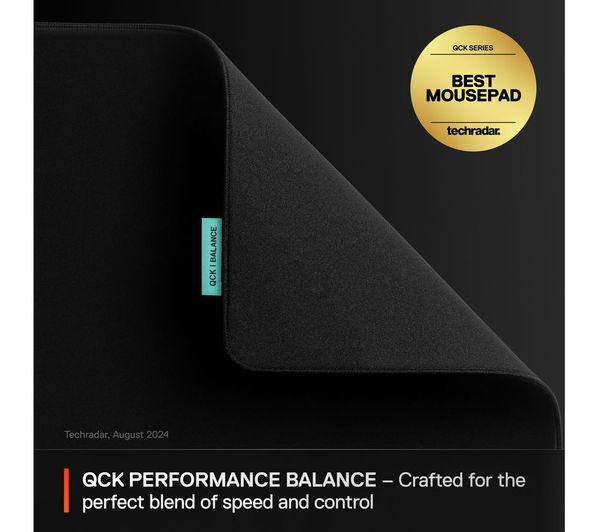 STEELSERIES QcK Performance Balance Gaming Mouse Mat - Black, XL ...
