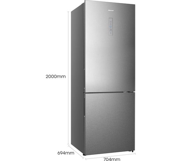 HISENSE RB645N4BIE 60/40 Fridge Freezer - Steel - RB645N4BIE - Currys ...