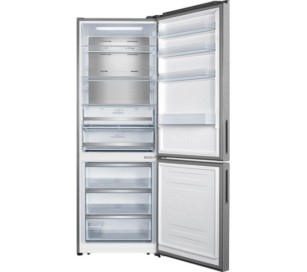 HISENSE RB645N4BIE 60/40 Fridge Freezer - Steel - RB645N4BIE - Currys ...
