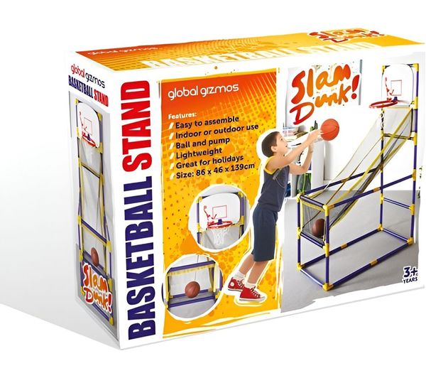 GLOBAL GIZMOS 55639 Arcade Basketball Stand - Blue & Yellow - 55639 ...