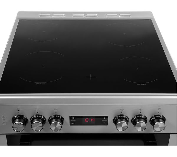 BEKO XTC653S 60 cm Electric Ceramic Cooker - Silver - 7737186366 ...