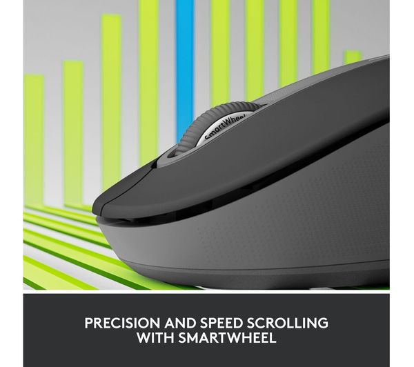 LOGITECH Signature M650 Wireless Optical Mouse - Graphite - 910-006253 ...