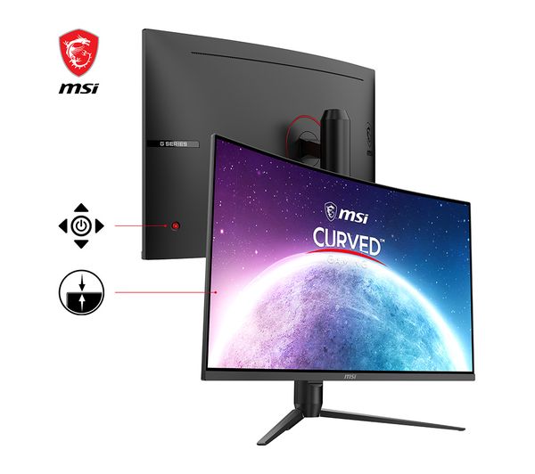 MSI G32CQ5P Quad HD 32" Curved VA LCD Gaming Monitor - Black - 9S6 ...