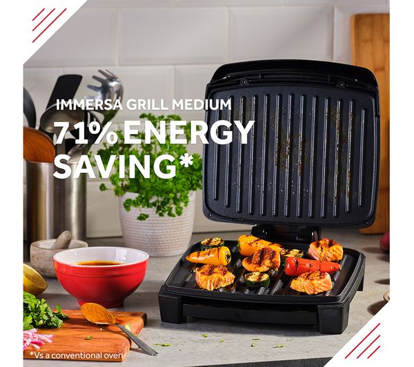 GEORGE FOREMAN Immersa 28310 Medium Health Grill - Black - 25033034002 ...