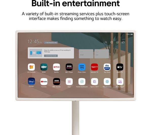 LG StanbyME 27ART10AKPL 27" Smart Full HD HDR LED Portable TV - Beige - 27ART10AKPL.AEKW ...